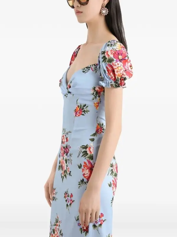 Dolce & Gabbana Printed Silk Dress - Multicolor