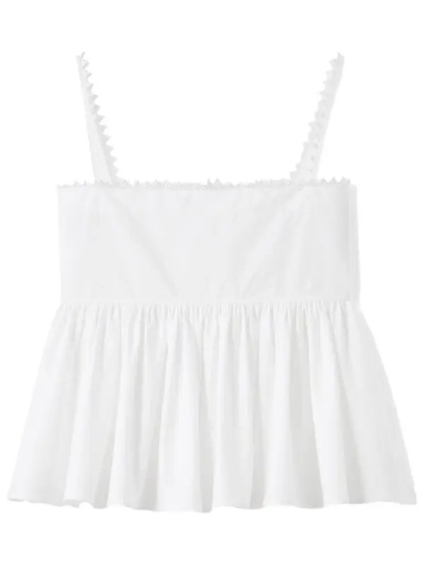 Jacquemus Le Haut Traversin Cotton Top - White