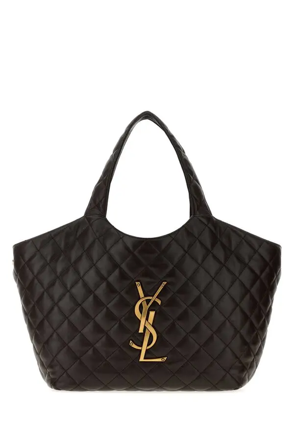 Saint Laurent Icare Nappa Shopping Bag - Brown