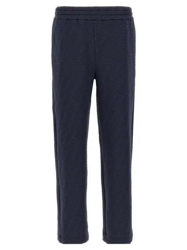 Fendi Ff Monogram Joggers - Blue