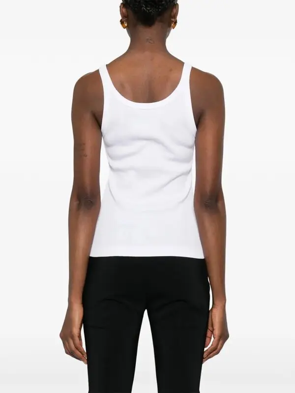 Dolce & Gabbana Ribbed Cotton Tank Top - Multicolor