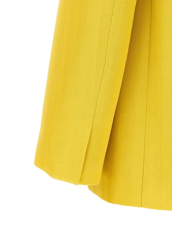 JIL SANDER Single-breasted Blazer - Yellow