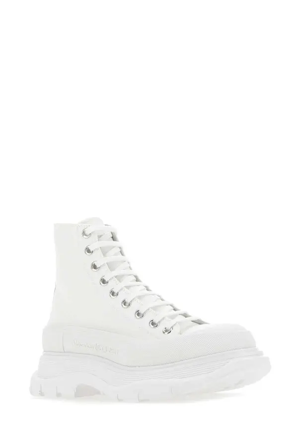Alexander McQueen Canvas High Top Sneakers