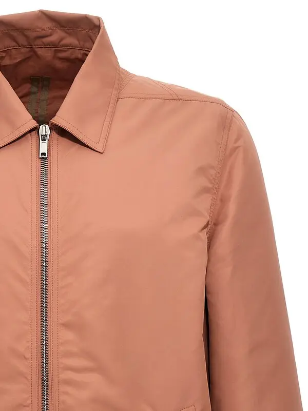 Rick Owens Zip Front Padded Nylon Jacket - Pink