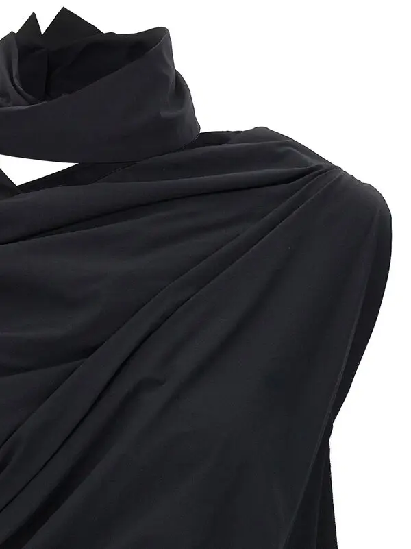 Issey Miyake Asymmetrical Draped Top