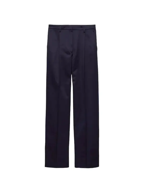 Prada Cotton Wide Leg Pants - Multicolor