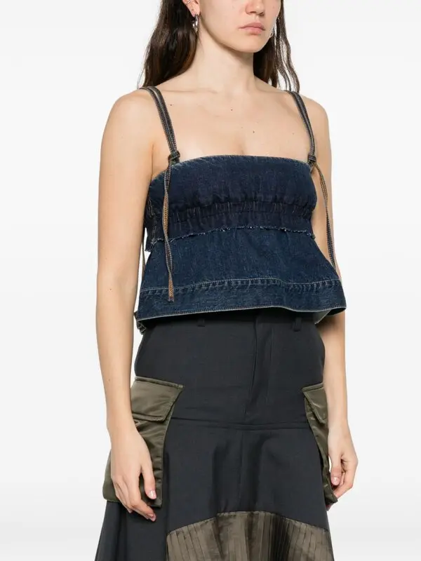 Sacai Denim Tank Top