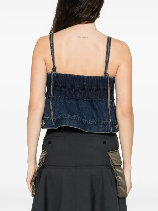 Sacai Denim Tank Top