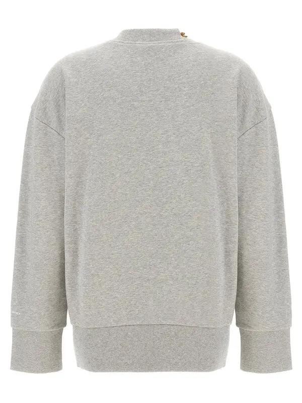 Stella McCartney Chain Detail Cotton Sweatshirt - Gray