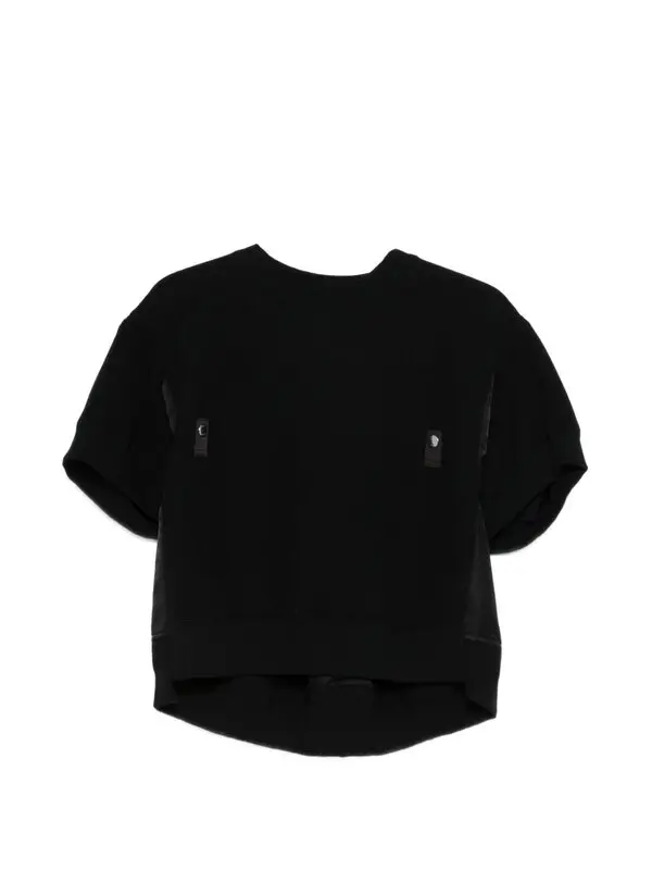 Sacai Cotton And Nylon Paneled Top - Multicolor