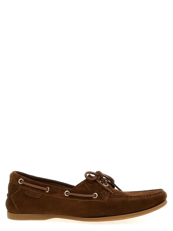 TOM FORD Robin Suede Boat Shoe - Brown