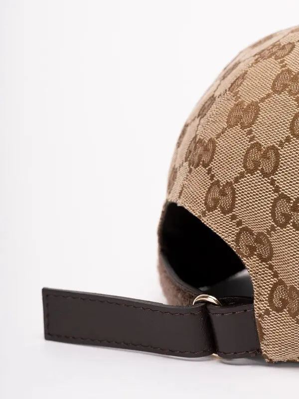 Gucci Gg Canvas Baseball Hat With Web Detail - Multicolor