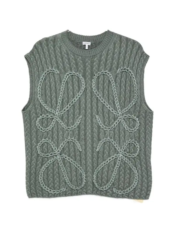 Loewe Anagram Wool Vest - Multicolor