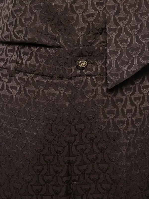 Gucci Horsebit Silk Trousers - Multicolor
