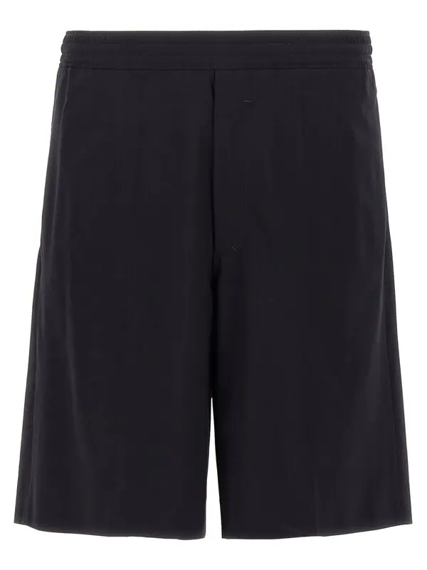 Givenchy Tailored Wool Blend Bermuda Shorts - Blue