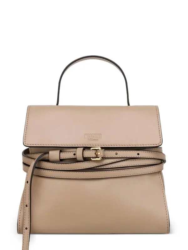 Moschino Tie Me Small Leather Handbag