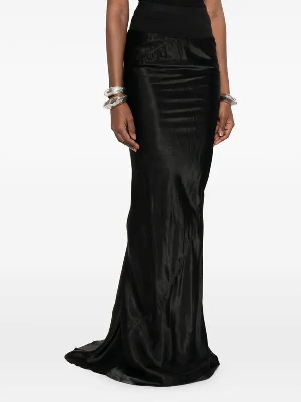 Rick Owens Rucked Long Skirt