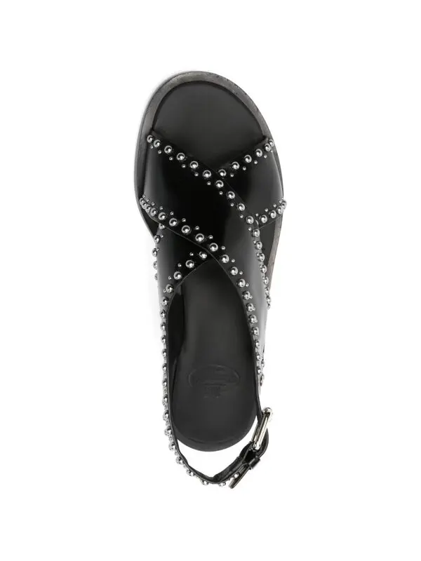 Church's Oksana Studded Leather Slingback Sandals - Multicolor