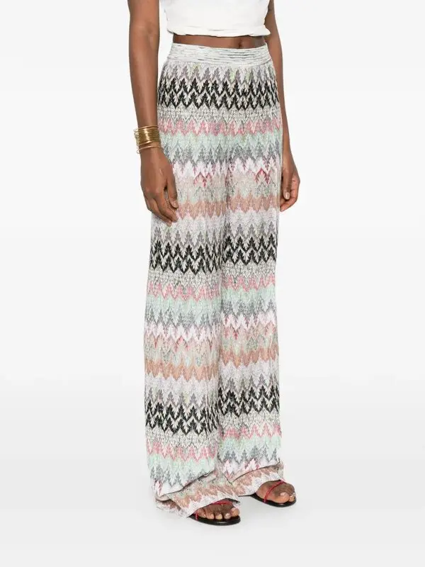 Missoni Zigzag Pattern Viscose Pants - Multicolor
