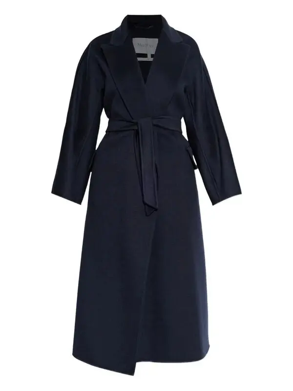 Max Mara Belted Cashmere Coat - Multicolor