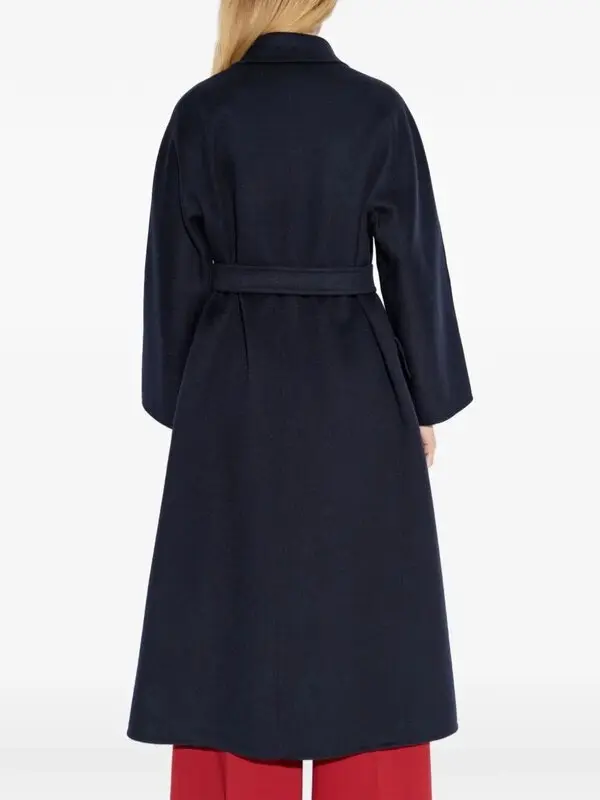 Max Mara Belted Cashmere Coat - Multicolor