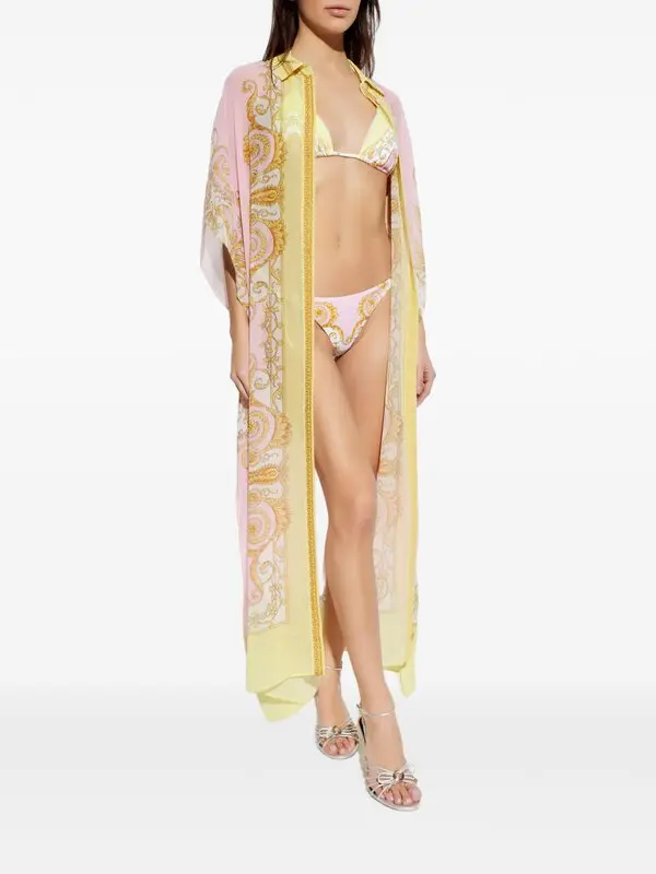 Versace Barocco Print Bikini Bottom - Multicolor