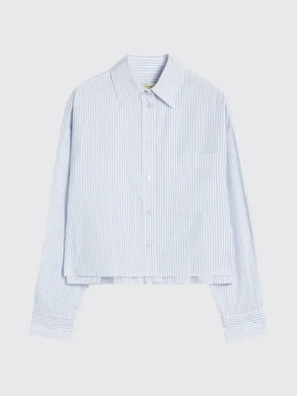 Max Mara Striped Cotton Shirt - Blue