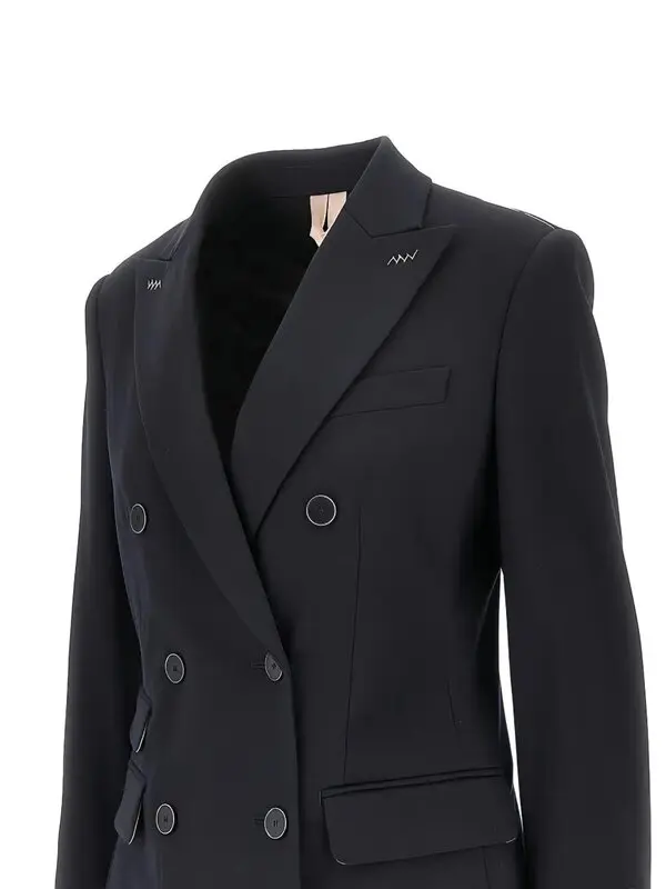 Max Mara Double-breasted Jacket - Multicolor