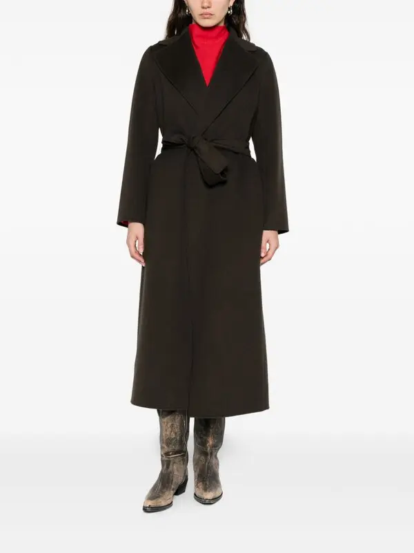 Max Mara Wool Long Coat - Multicolor