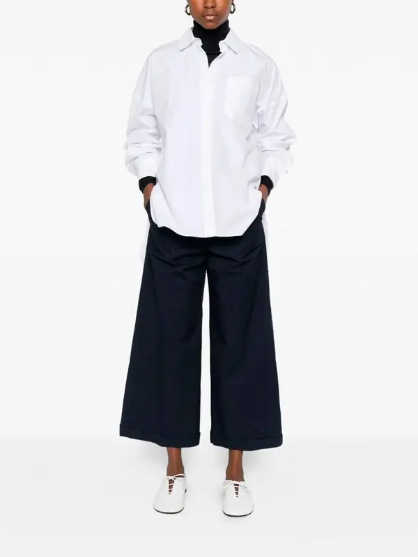 Max Mara Cotton Shirt With Classic Collar - Multicolor