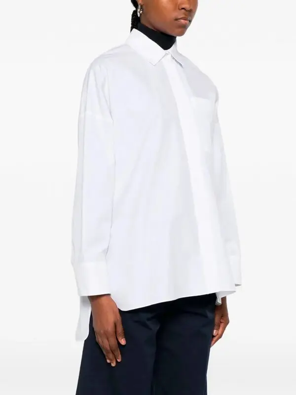 Max Mara Cotton Shirt With Classic Collar - Multicolor