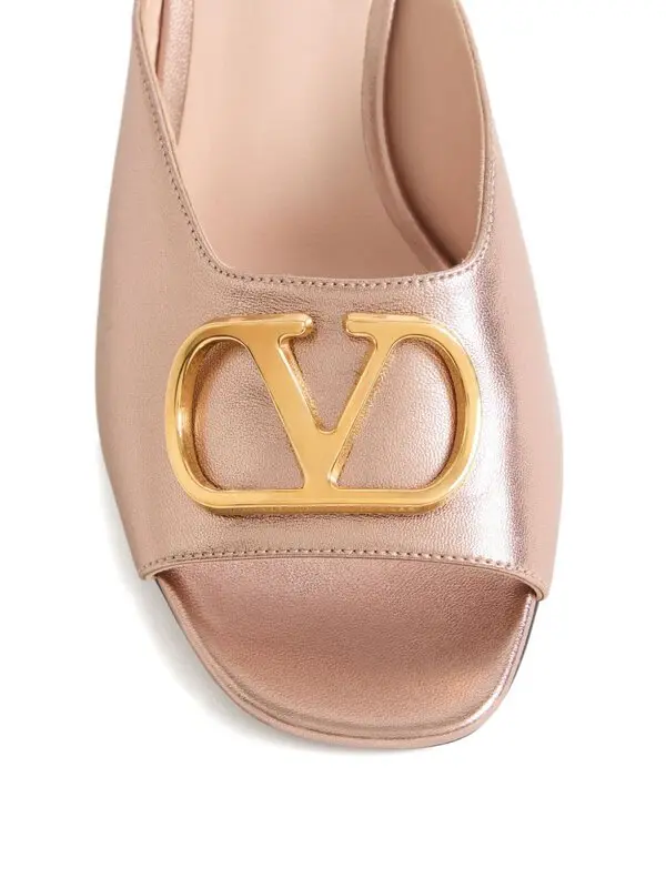 Valentino Garavani Vlogo Signature Leather Mules - Multicolor