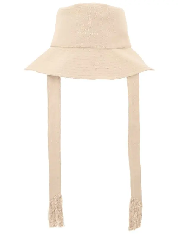 Isabel Marant Étoile Bucket Hat With Fringe - Cream