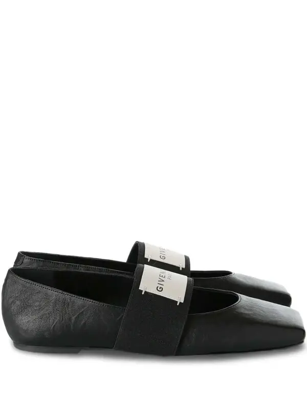 Givenchy Ballet Flats With Elastic Strap - Black