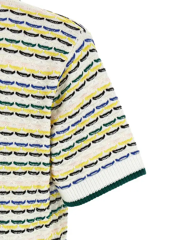 Casablanca Tuck Stitch Short Sleeve' Shirt