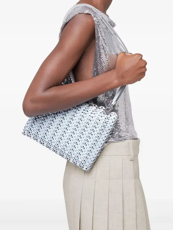 Rabanne Metallic Shoulder Bag - Silver
