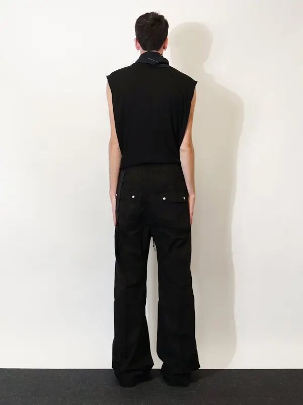 Rick Owens Wide Leg Cotton Trousers