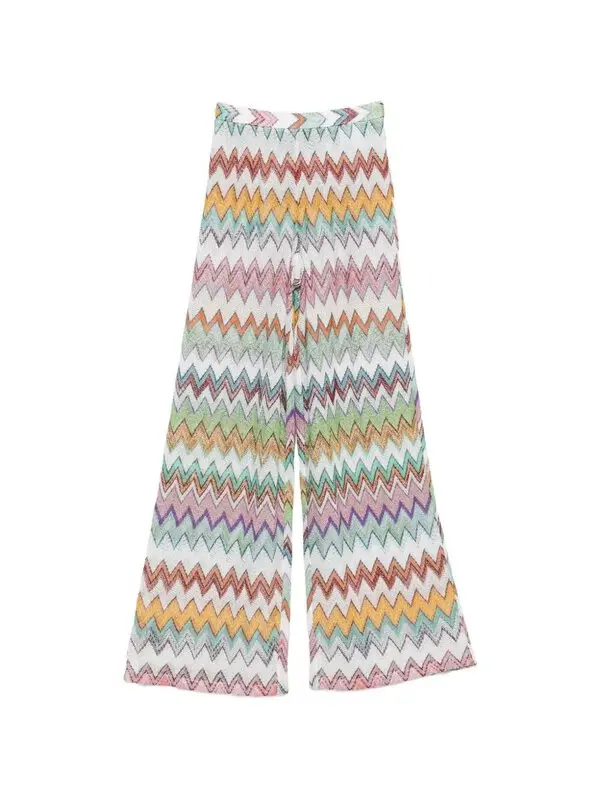 Missoni Viscose Patterned Wide-leg Pants