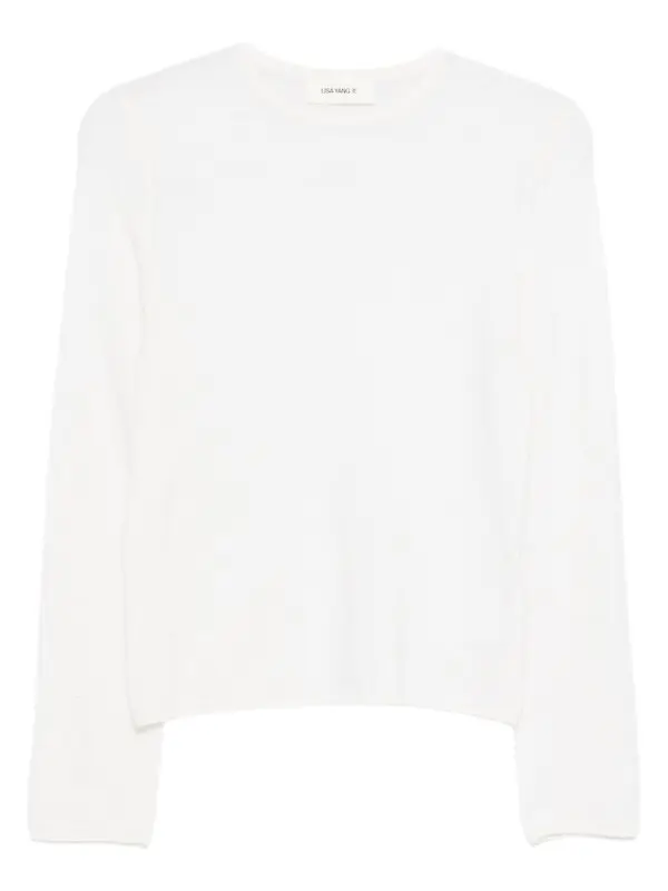 LISA YANG Georgie Cashmere Sweater Ivory - Multicolor