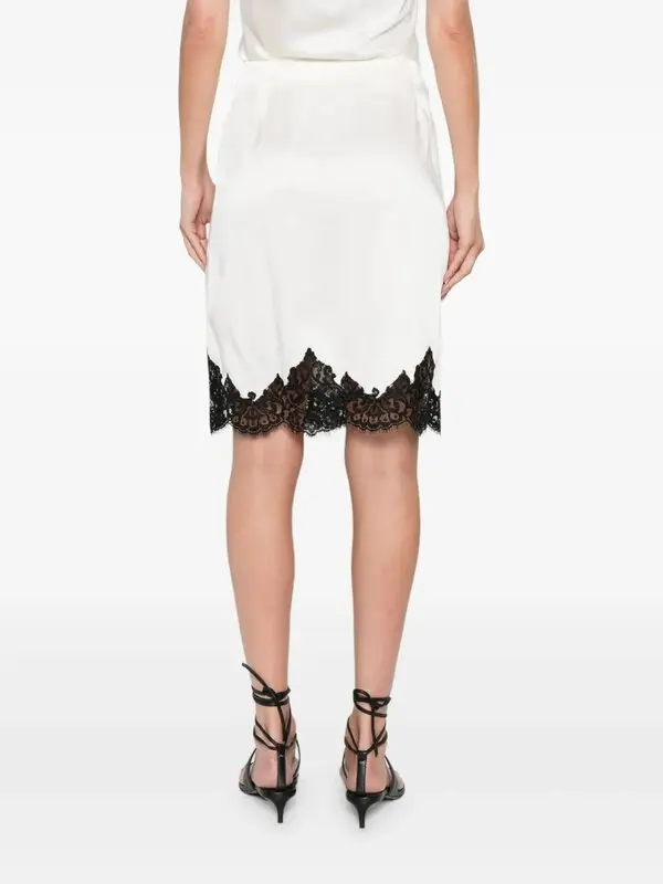 Stella McCartney Midi Skirt With Lace Trim - Multicolor