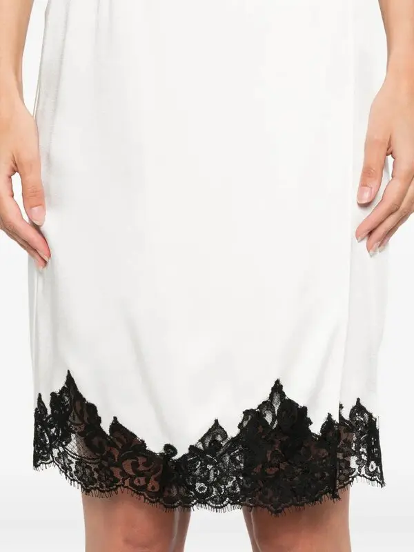 Stella McCartney Midi Skirt With Lace Trim - Multicolor