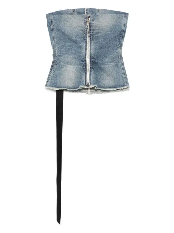 Rick Owens Bustier Top - Blue
