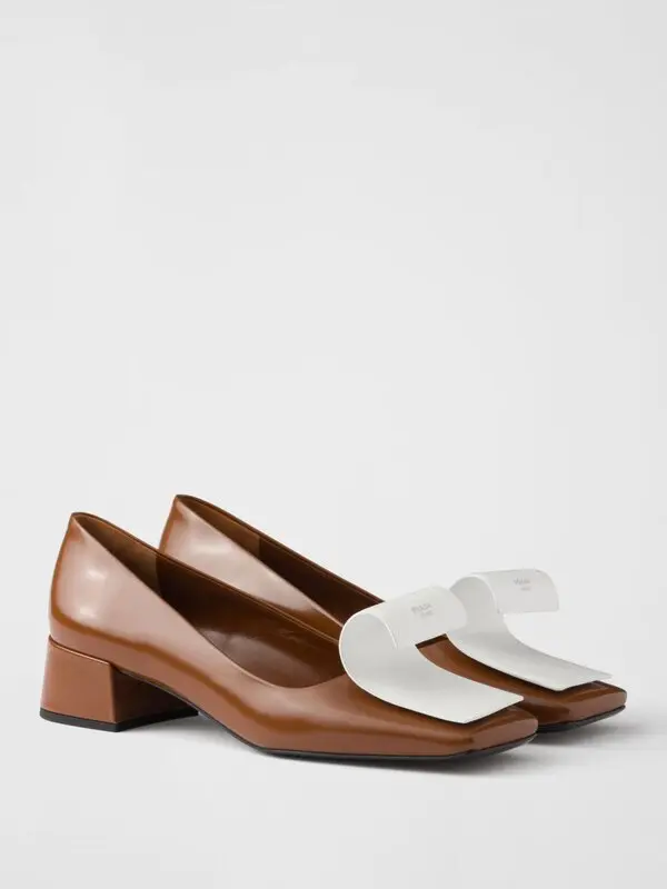 Prada Spazzolato Bicolore Pumps