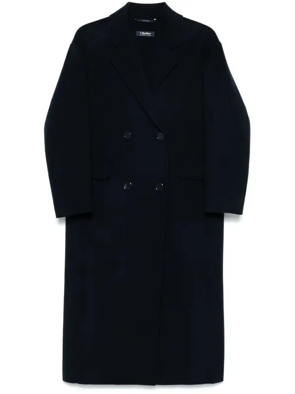Max Mara Wool Long Coat - Multicolor