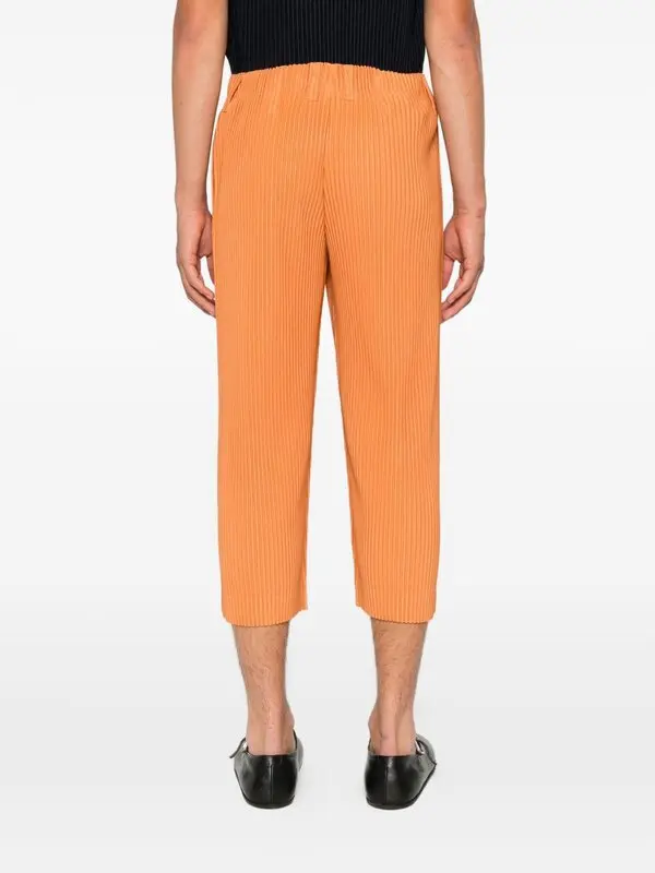 Issey Miyake Homme Plissé Pleated Cropped Trousers