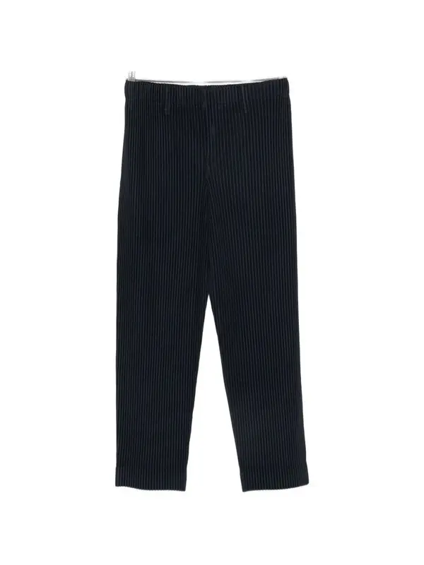 Issey Miyake Homme Plissé Pleated Trousers - Blue