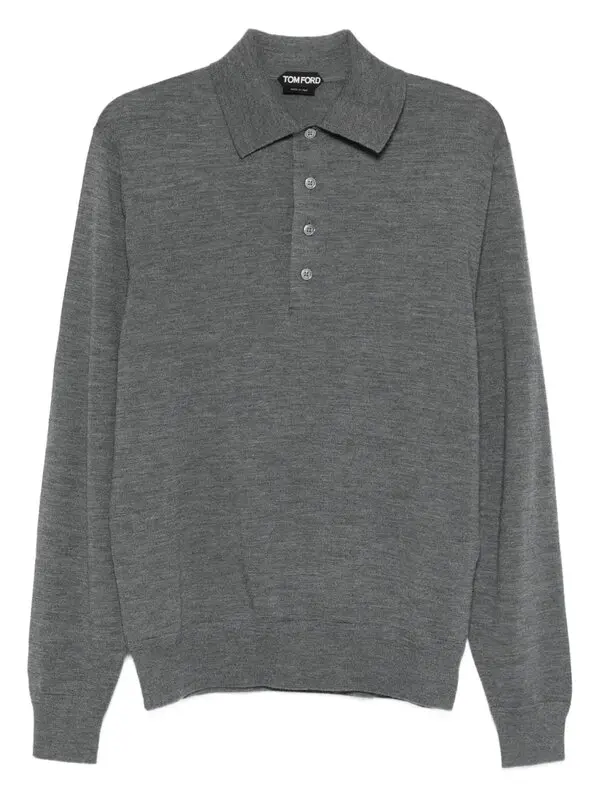 TOM FORD Long-sleeved Polo Shirt