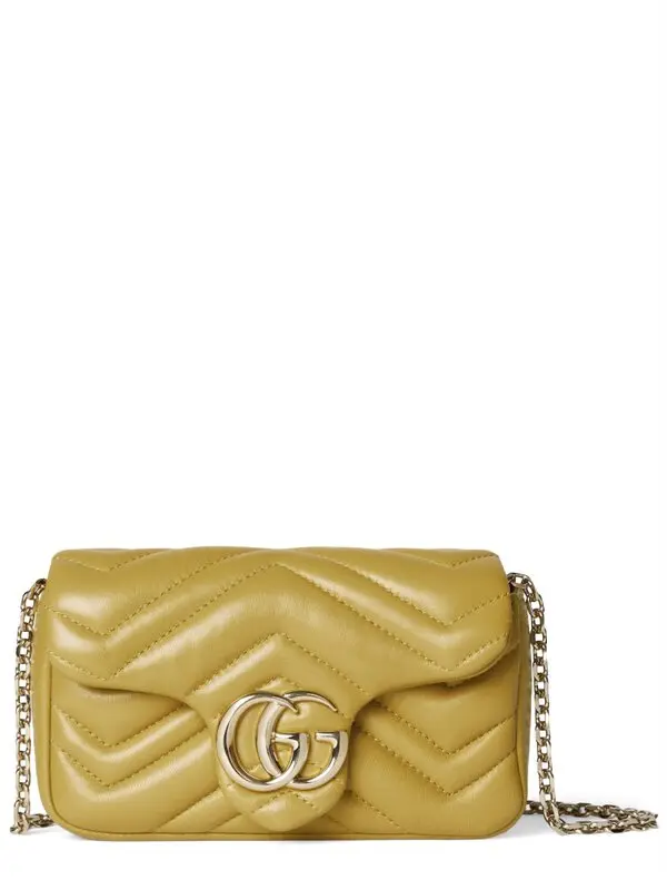 Gucci Gg Marmont Mini Bag - Yellow
