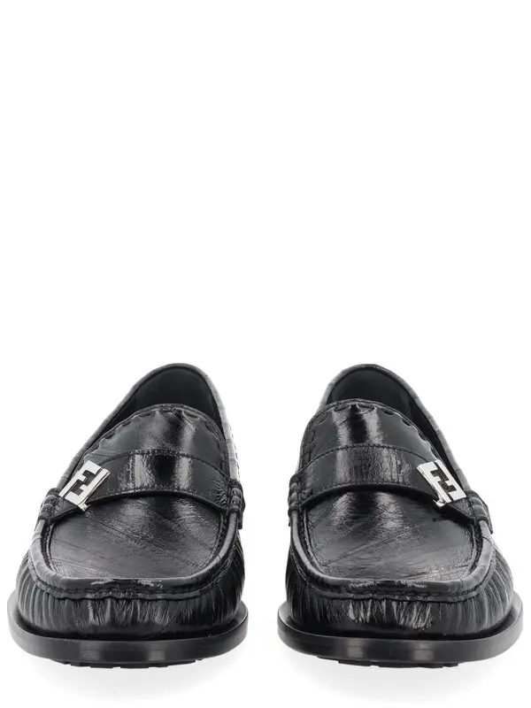 Fendi Missina Leather Loafers