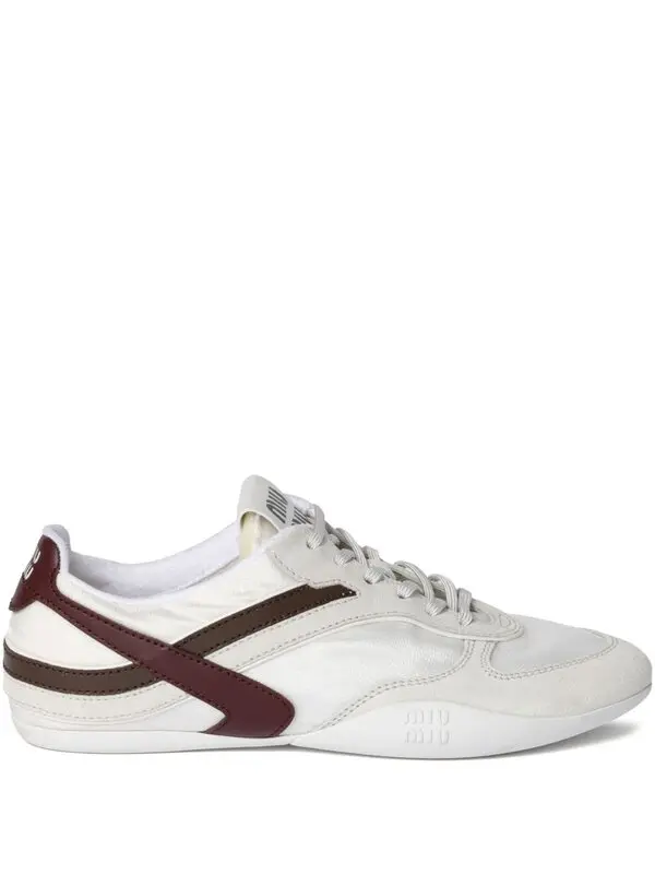 Miu Miu Lace-up Gymnasium Sneakers - Multicolor